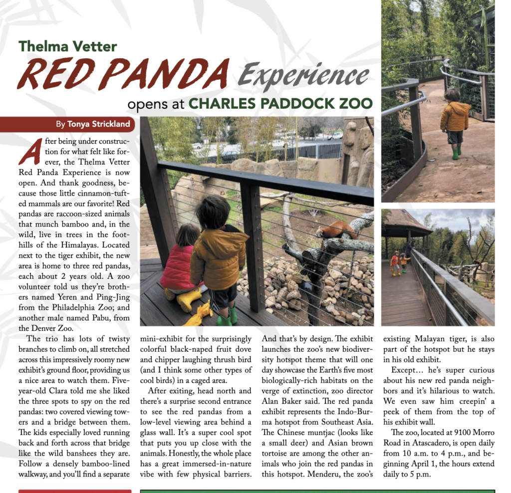 New Red Panda Exhibit Opens at Atascadero's Charles Paddock Zoo | Two ...